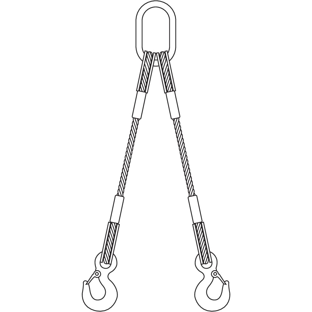 Wire Rope Sling - Two Leg Quic-Sling with Hooks | Certex Bulgaria